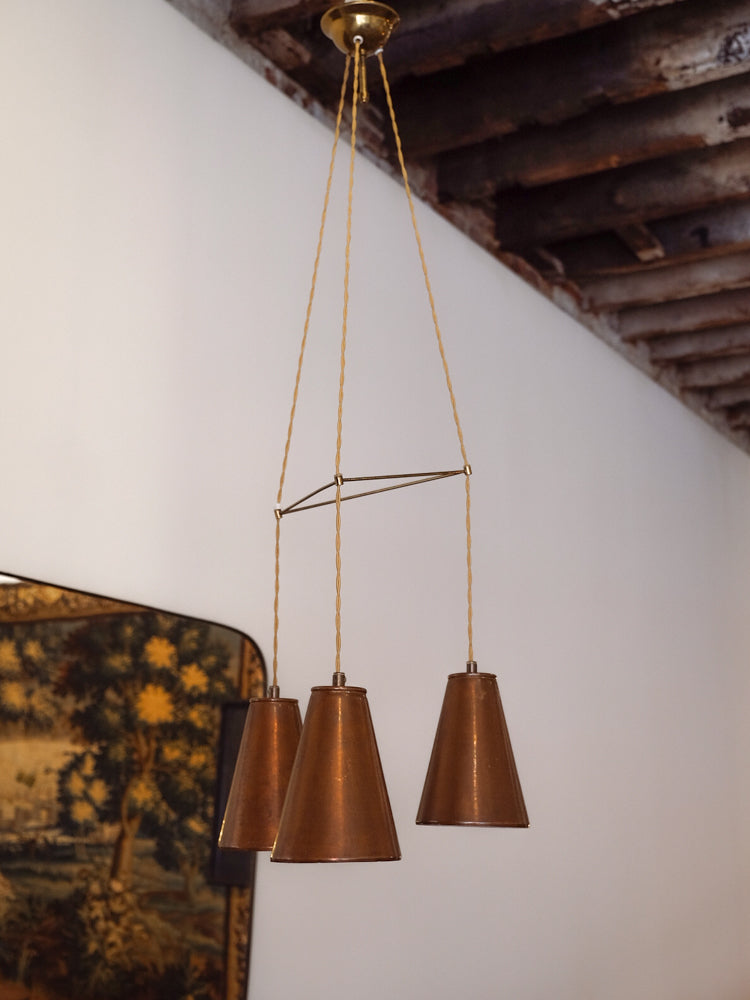 Hans jakobson Copper Ceiling Lamp – Galerie Was